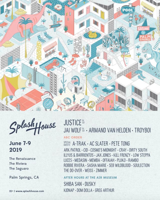 Here's the Splash House lineup for June, 2019 - Cactus Hugs